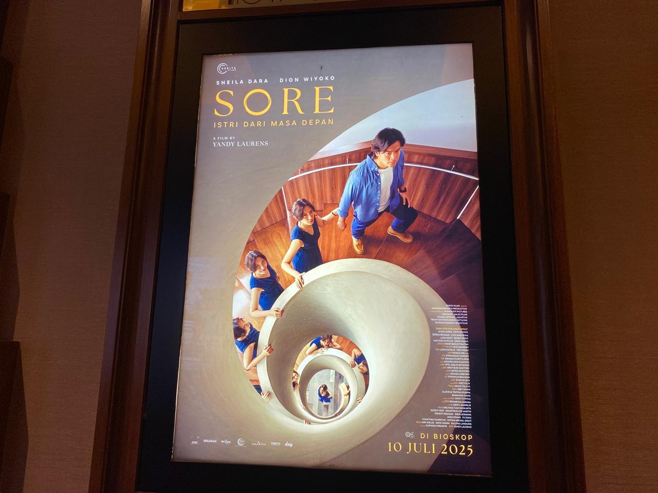 Film Sore, Istri dari Masa Depan, Pelajaran Tentang Waktu, Rasa Sakit ...